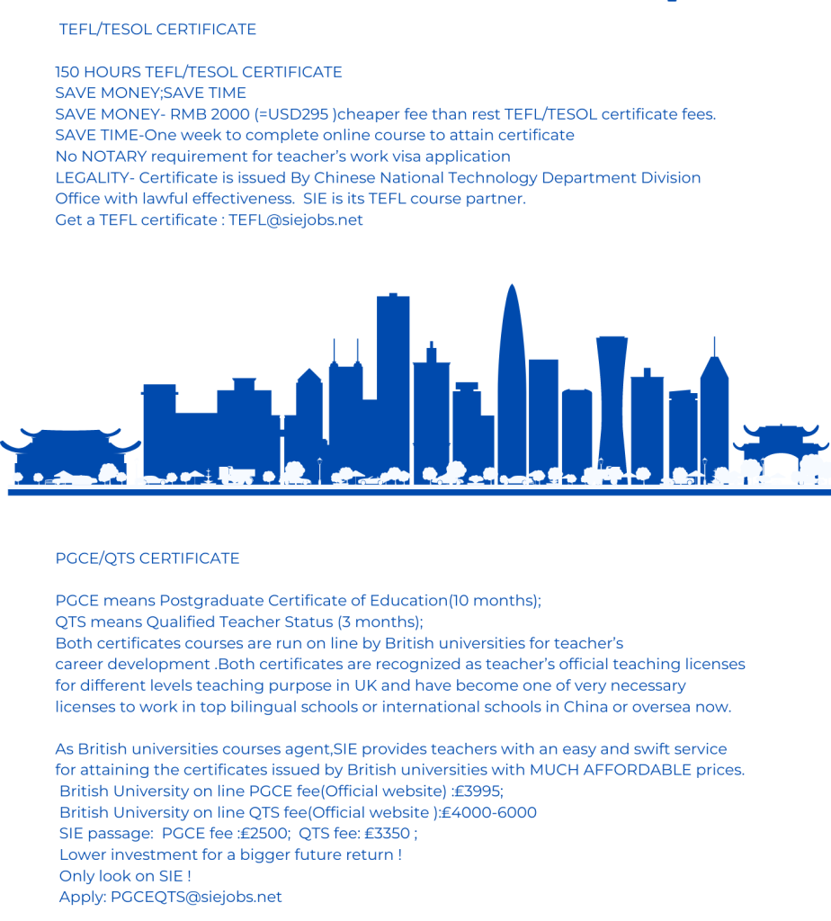 TEFL/PGCE/QTS – Succeed in Education